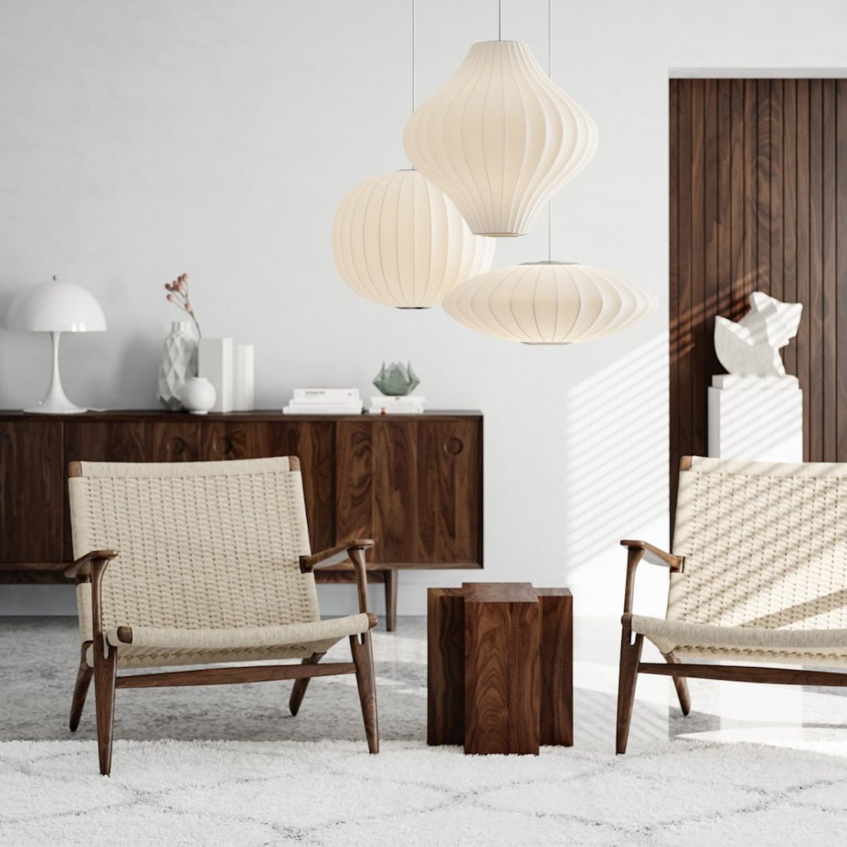 Nelson Bubble Pendant Lamps by George Nelson for Herman Miller - aêtava